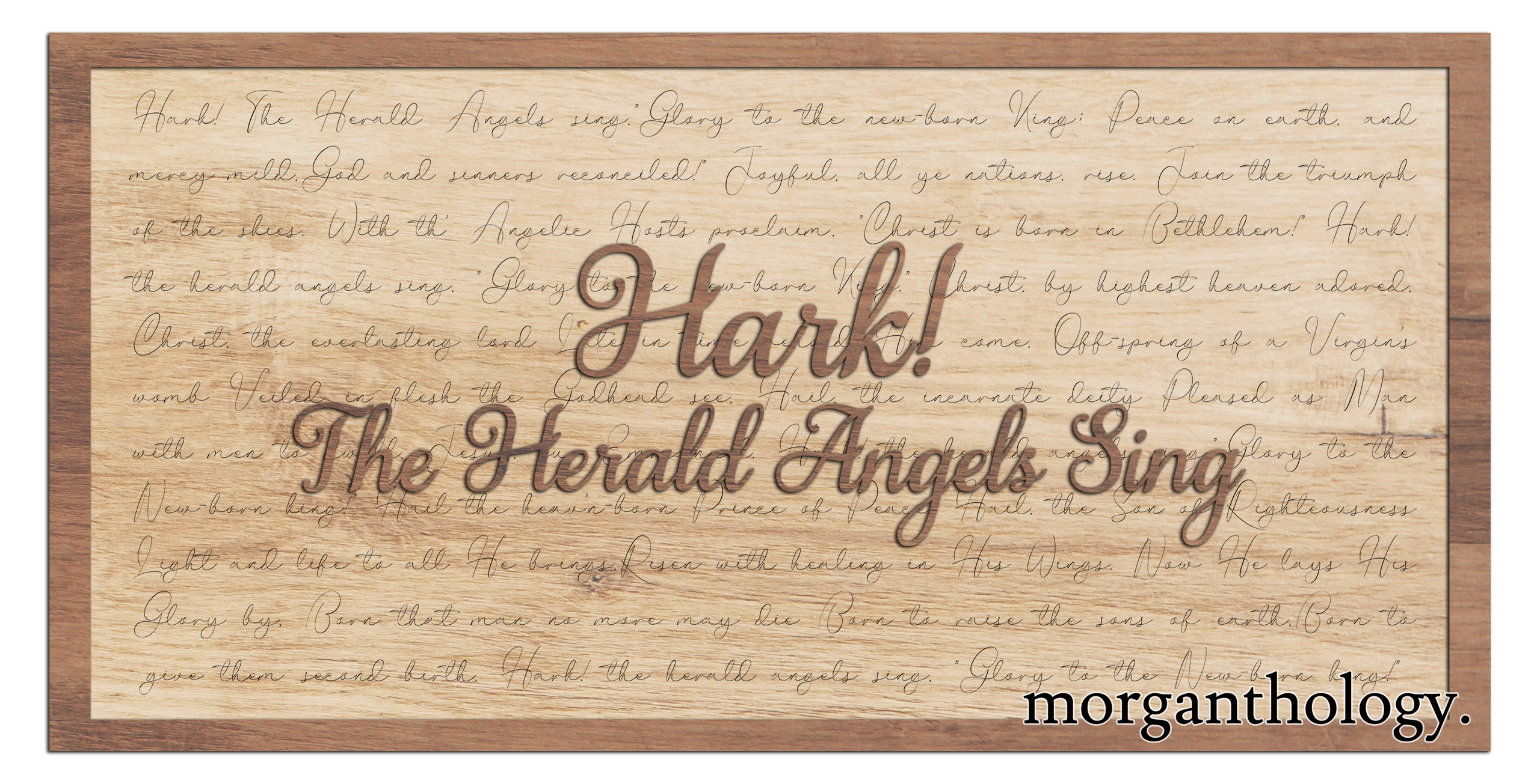 Hark! The Herald Angels Sing Sign | morganthology.