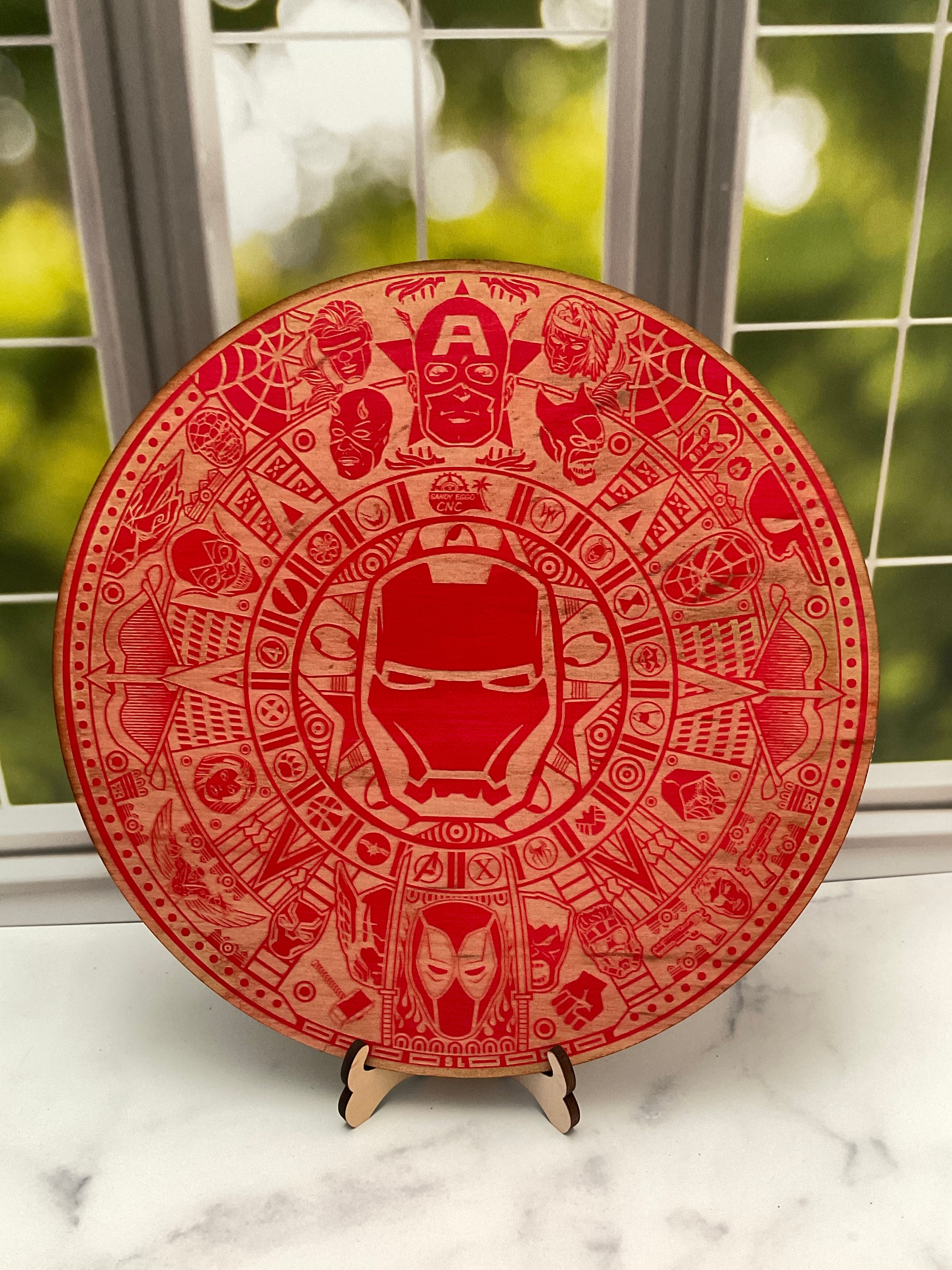 Iron Man Aztec Calendar Sign | morganthology.
